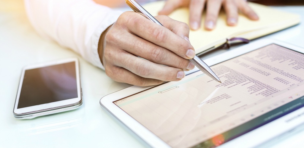 Tech Tools Organizing Paperwork - NYC Professional Office Organizer